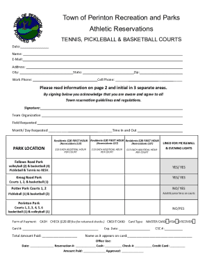 Fillable Online Pickleball, one of the fastest growing recreation ...