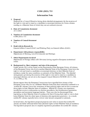 Fillable Online Proposal for a COUNCIL DIRECTIVE laying down detailed ...
