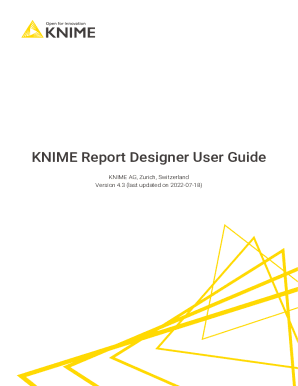 Fillable Online KNIME Report Designer User Guide Fax Email Print ...
