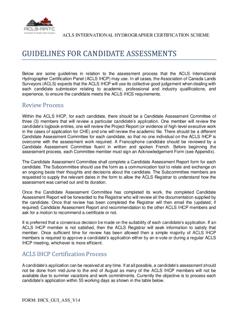Fillable Online The Canadian Hydrographic Surveyor Certification Scheme ...