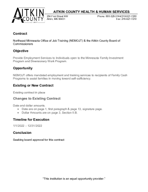 Fillable Online co aitkin mn Aitkin County Health and Human Services ...