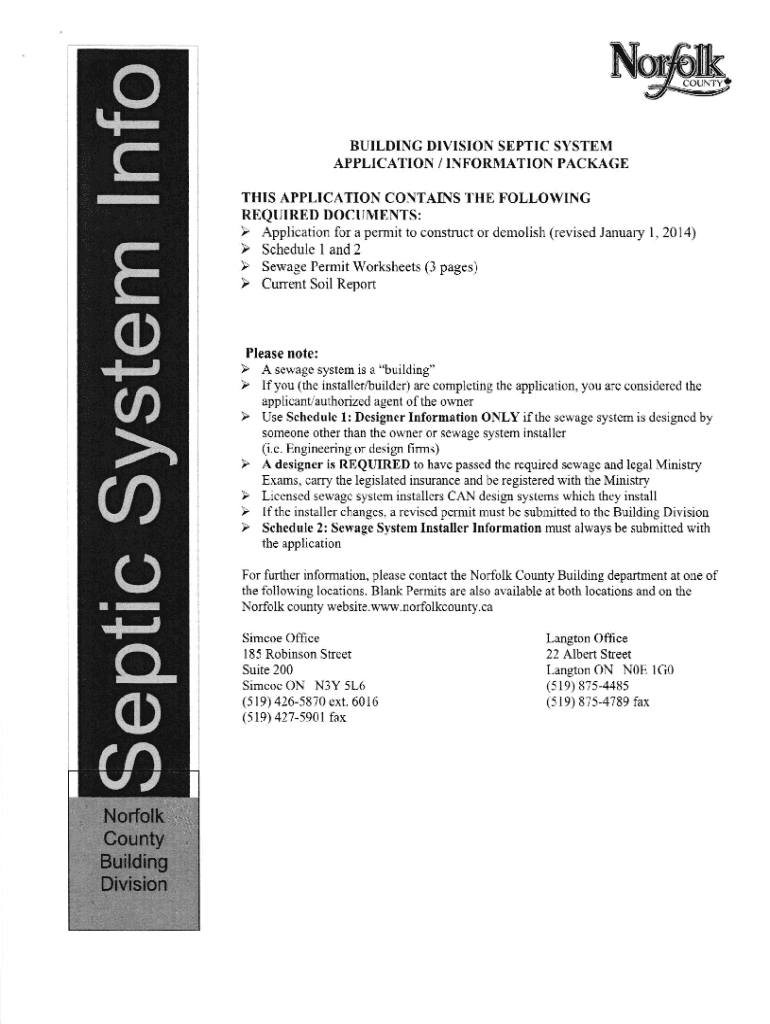 Fillable Online Septic-System-Application.pdf - NorfolkCounty.ca! Fax Email Print - pdfFiller