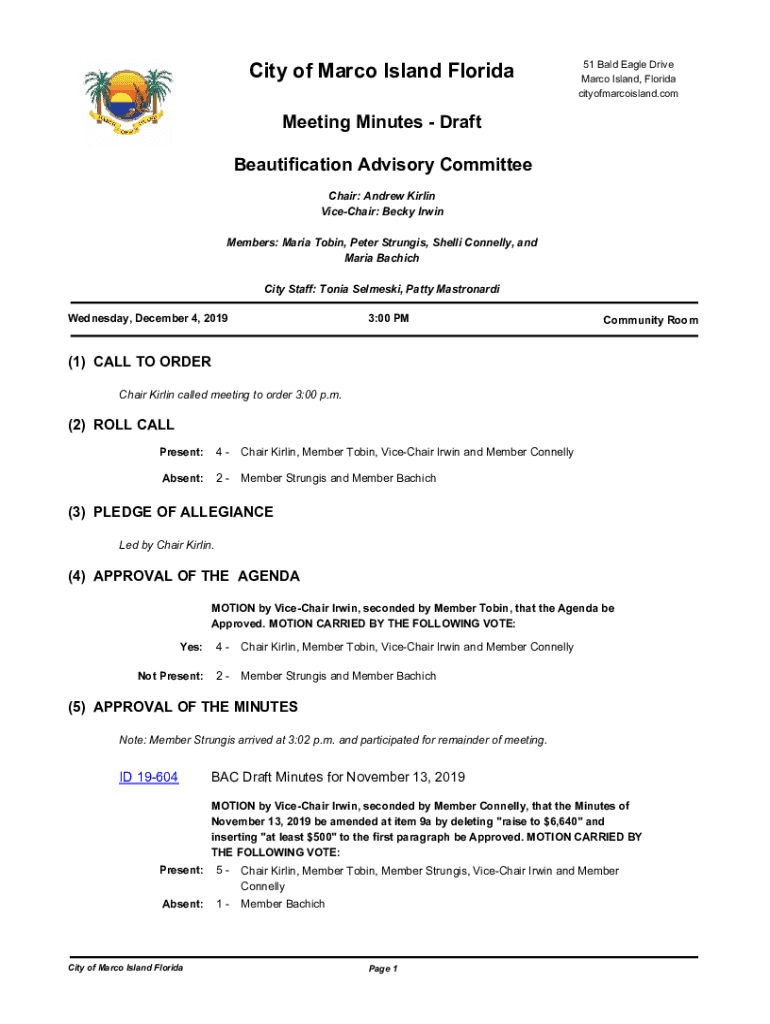 Fillable Online Beautification Advisory Committee Fax Email Print - pdfFiller