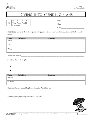 Fillable Online images pcmac SPENDING PLAN WORKSHEET - FINRED Fax Email ...
