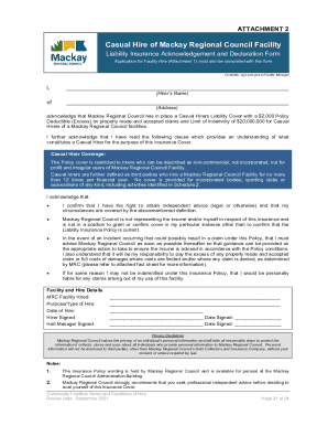 Fillable Online Mackay Regional Council - Application form Fax Email ...