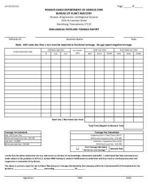 Fillable Online Fertilizer Tonnage Report Template.xlsx Fax Email Print ...