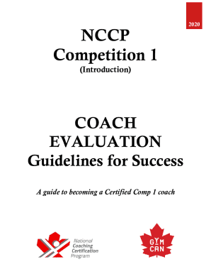 Fillable Online NCCP Competition 1 (Introduction) - Gymnastics Ontario ...