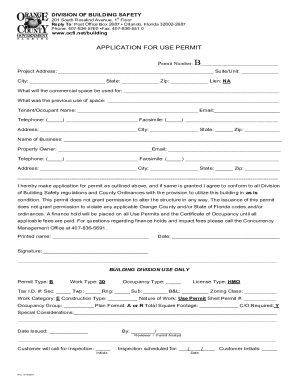 Fillable Online One-Stop Permitting Services - Orange County Government ...