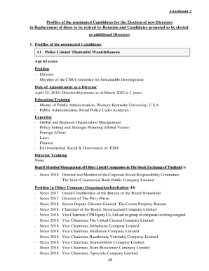 Fillable Online Director Candidate - Information Package & Nomination ...