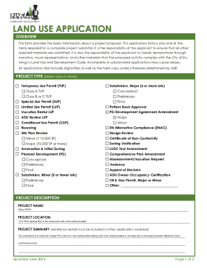 Fillable Online LAND USE APPLICATION - City of Durango Fax Email Print ...
