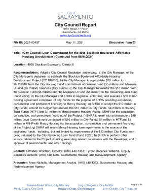 Fillable Online City Council Report - City of Sacramento AppLauncher ...