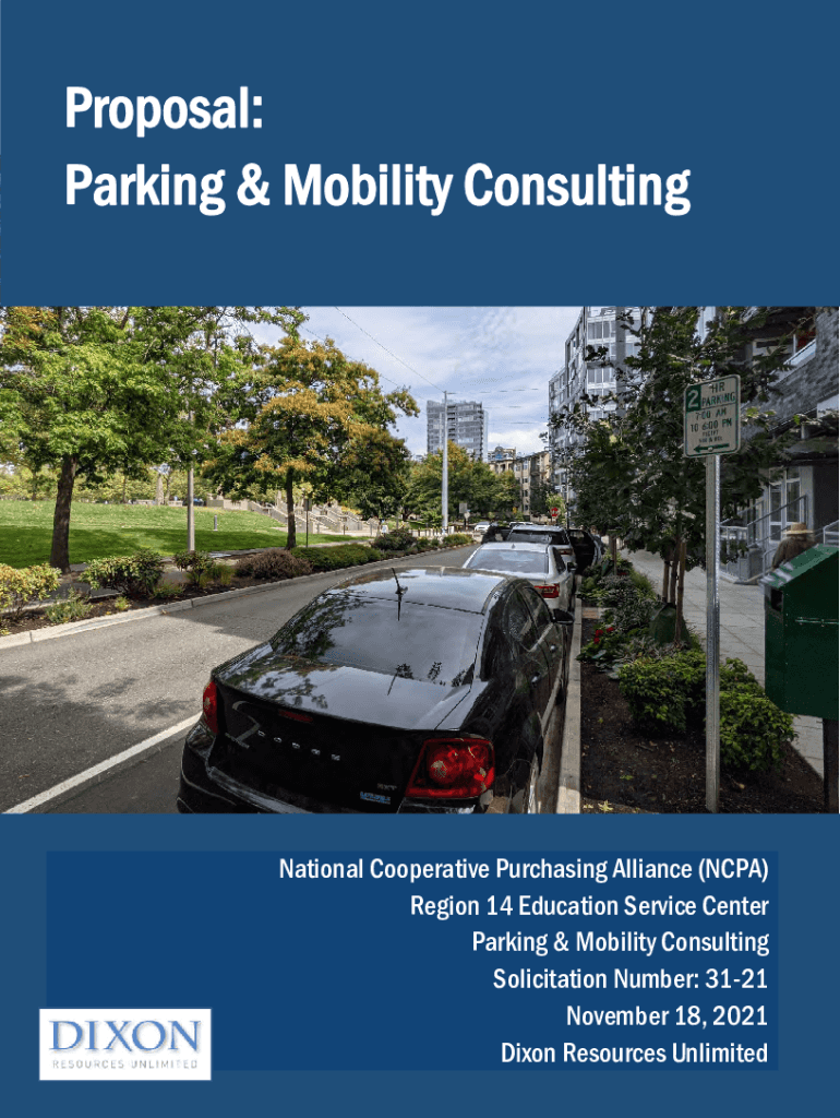 Fillable Online Proposal and Application of Parking Area Performance ...