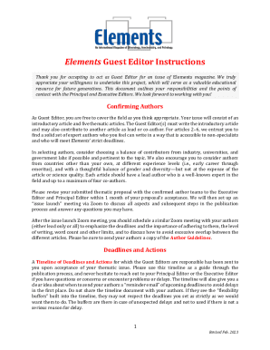 Fillable Online Elements Guest Editor Instructions Fax Email Print ...