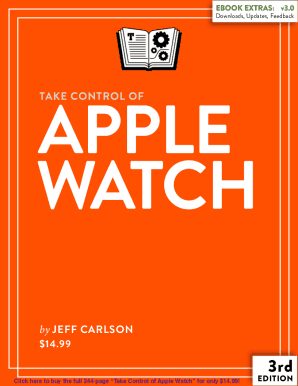 Fillable Online Take Control of Apple Watch (1.1) SAMPLE - Take Control ...