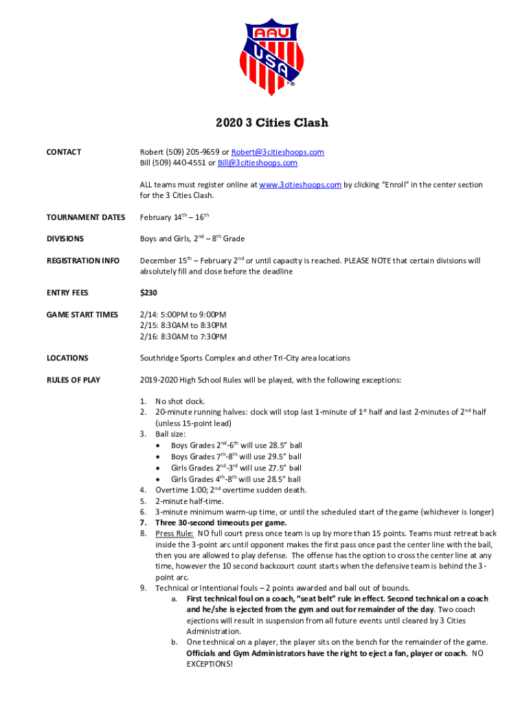 Fillable Online Referee Interest - 3 Cities Hoops Fax Email Print ...