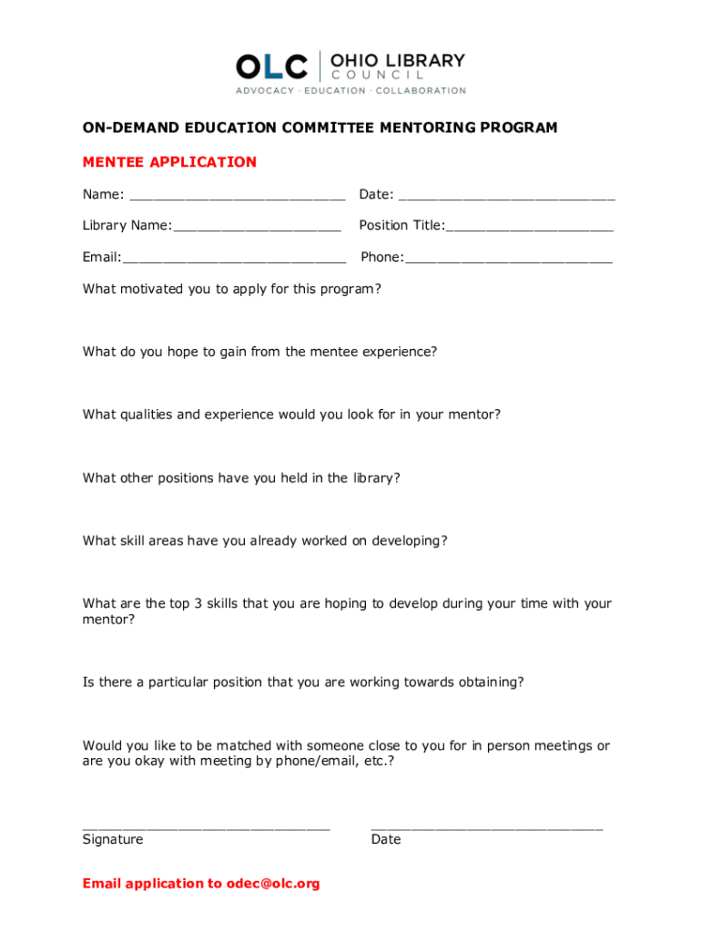 Fillable Online SKILLS FOR SUCCESSFUL MENTORING: Fax Email Print - pdfFiller