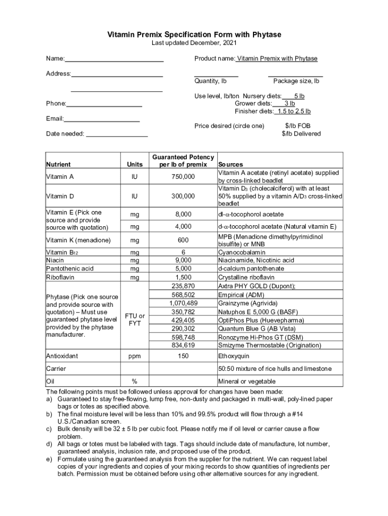 Fillable Online Swine Products - Form-A-Feed Fax Email Print - pdfFiller