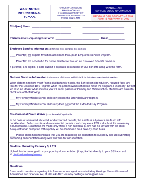 Fillable Online Optional Services Form for 2019-2020.doc Fax Email ...