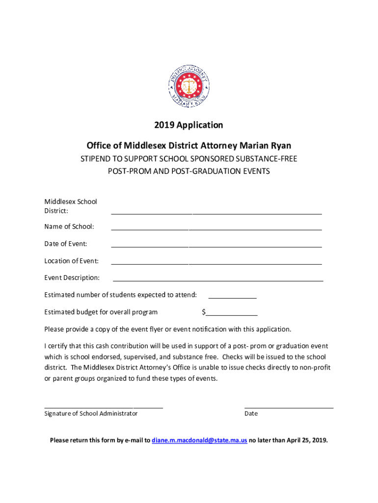 Fillable Online Application for post prom 2019 Fax Email Print - pdfFiller