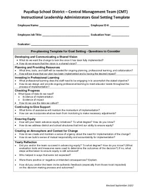 Fillable Online Administrator Goal-Setting Template - NJ.gov Fax Email ...