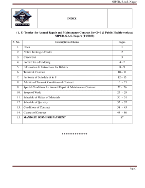 Fillable Online niper gov 5. E-Tender Annual Repair and Maintenance Contract for Civil ... Fax ...