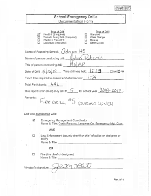 Fillable Online School Emergency Drills Documentation Form - Amazon AWS ...