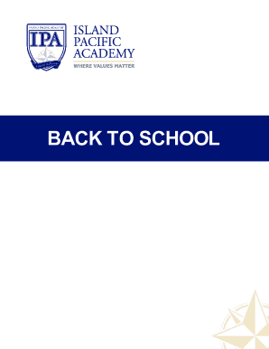 Fillable Online Island Pacific Academy: Front Page Fax Email Print ...