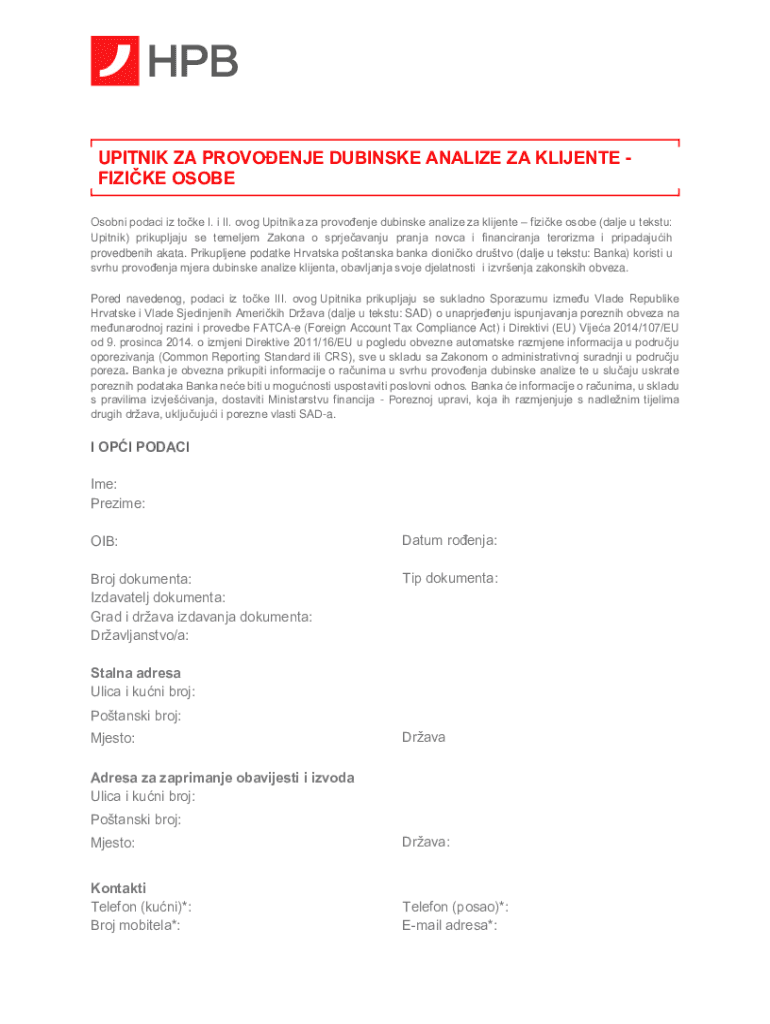 Fillable Online Fillable Online paba UPITNIK ZA PROVO?ENJE DUBINSKE ... Fax Email Print - pdfFiller