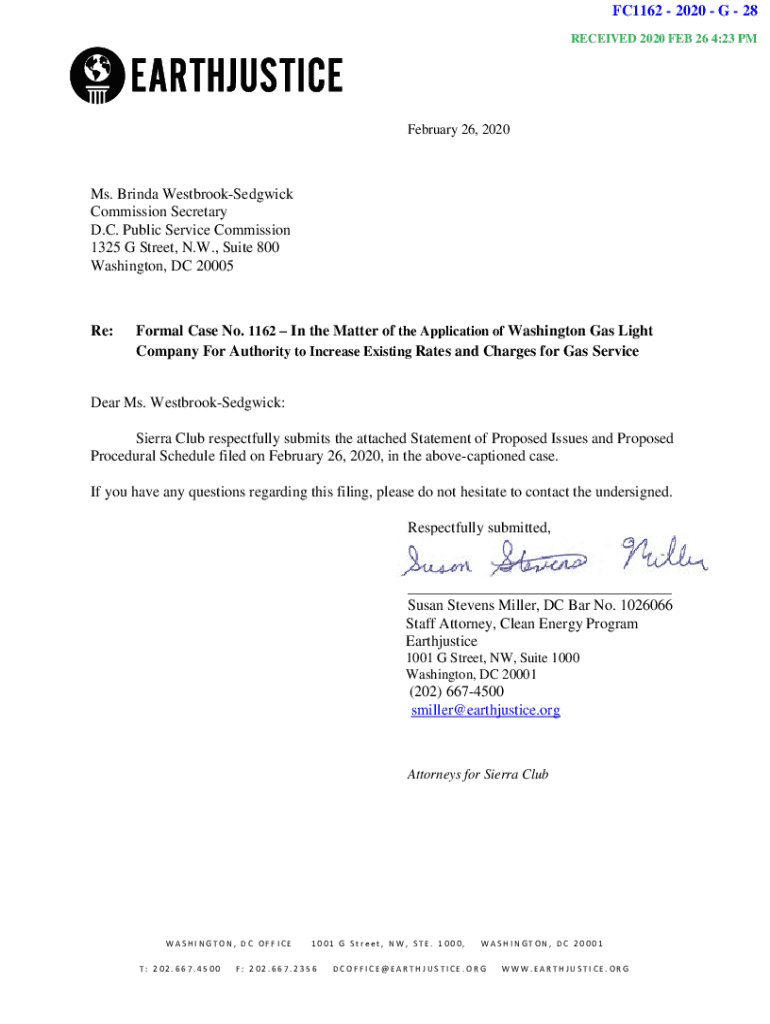 Fillable Online edocket dcpsc Formal Case No. 1167 - DCPSC E-Docket ...