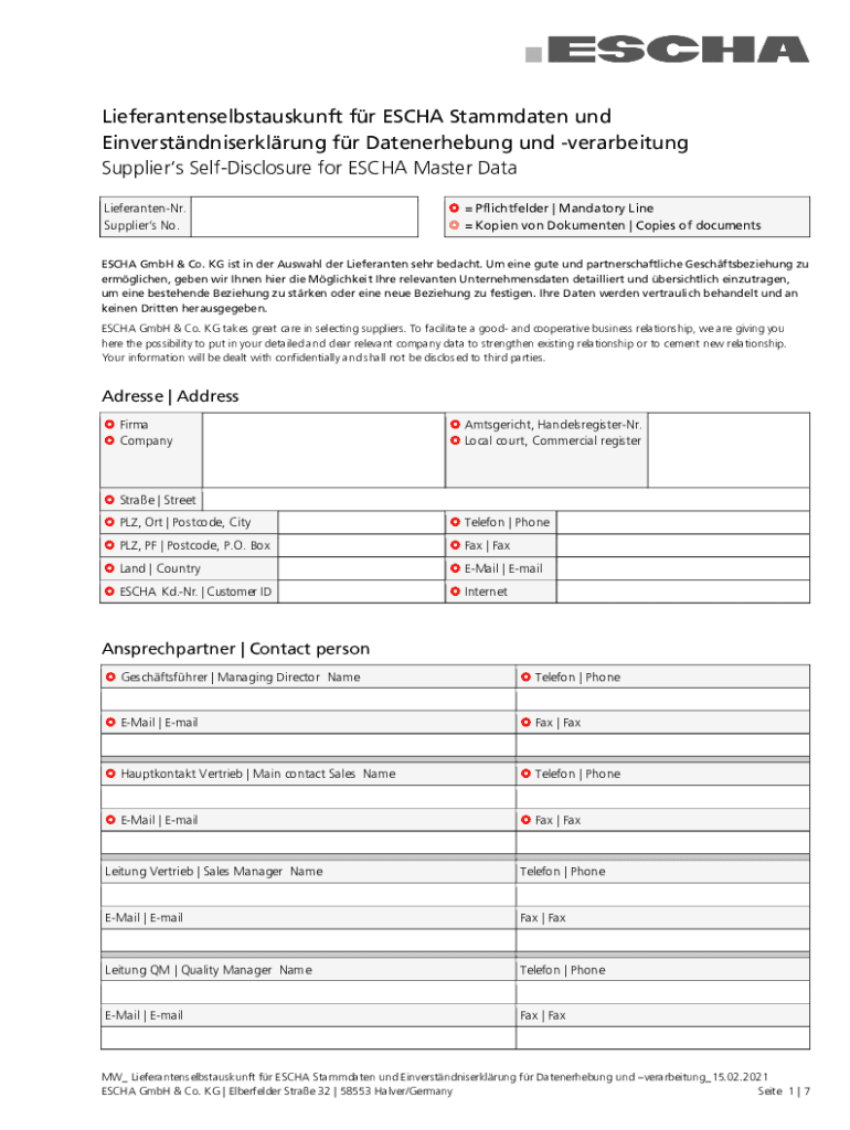 Ausfüllbar Online Vorlage Word Hochformat Fax Email Drucken - pdfFiller