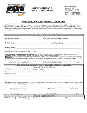 Fillable Online CERTIFICATE FOR A MEDICAL EXTENSION Fax Email Print ...