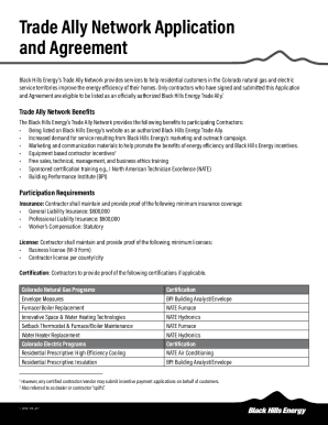 Fillable Online Trade Ally Network Application and Agreement Fax Email ...