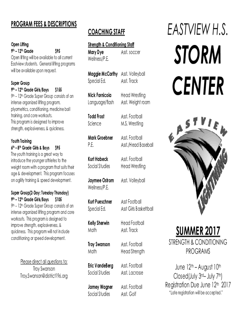Fillable Online STORM CENTER Fax Email Print - pdfFiller