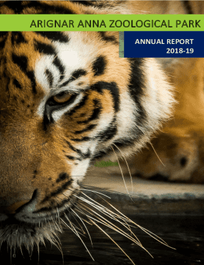 Fillable Online Annual Report - Arignar Anna Zoological Park Fax Email ...