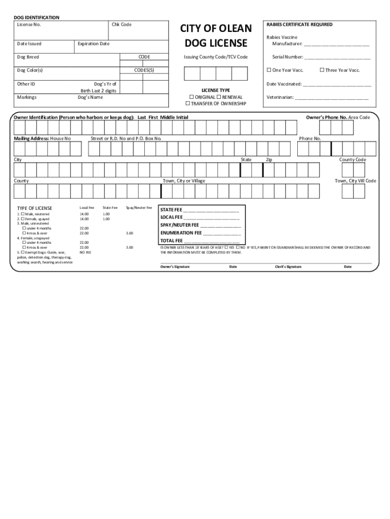 Fillable Online THE RABIES CERTIFICATE - Rural Area Veterinary Services ...