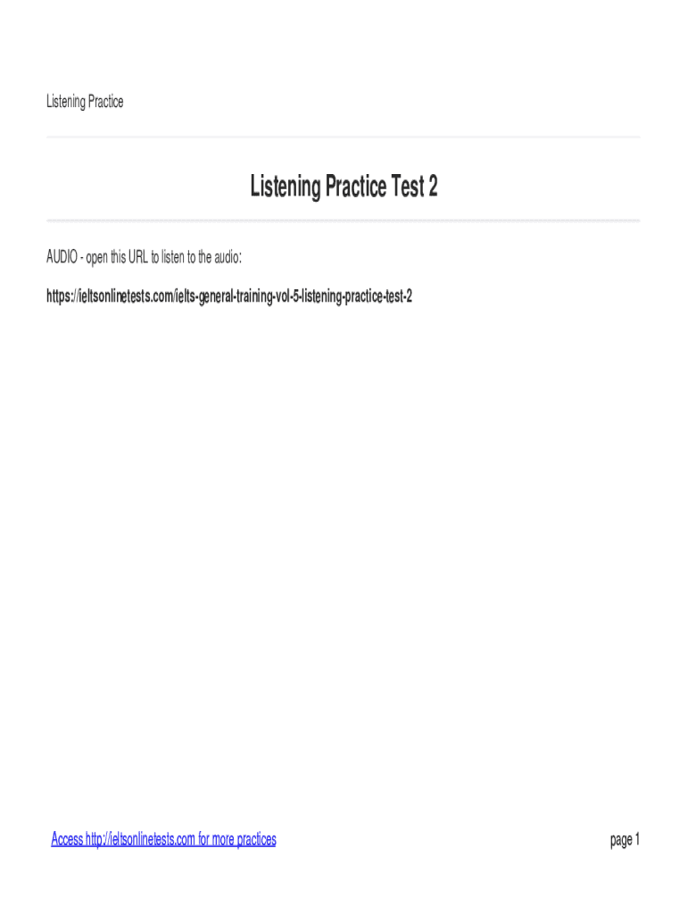 Fillable Online IELTS Online Tests: IELTS Online Practice Tests FREE ...