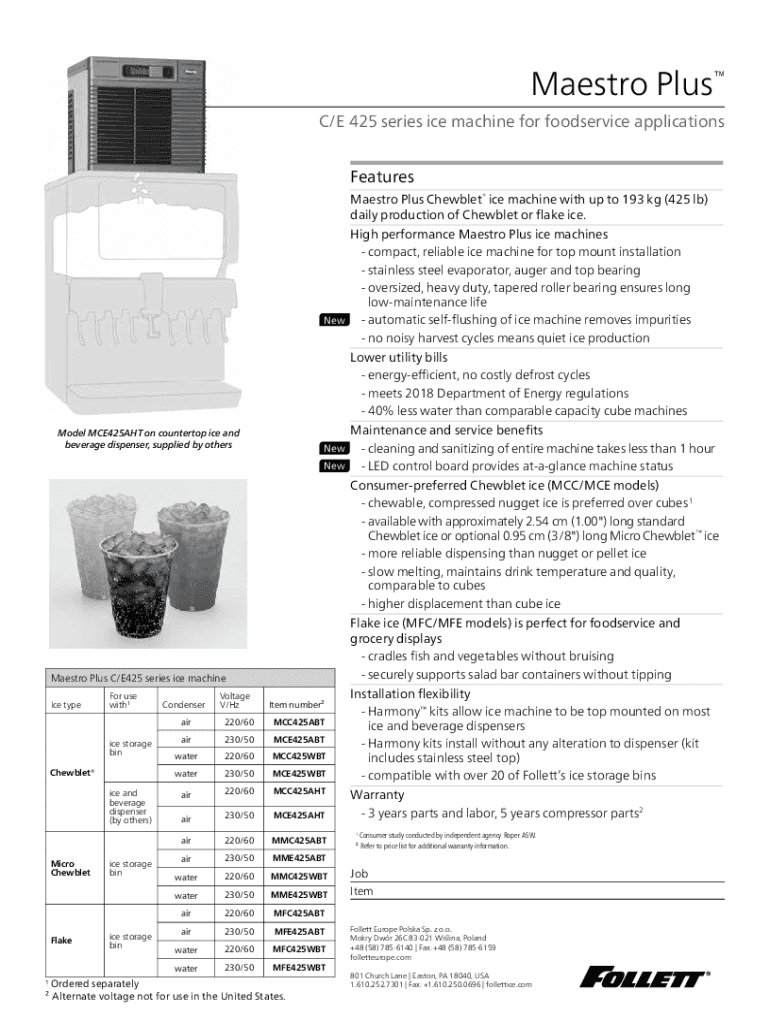 Fillable Online Maestro Plus - Lane Equipment Company Fax Email Print ...