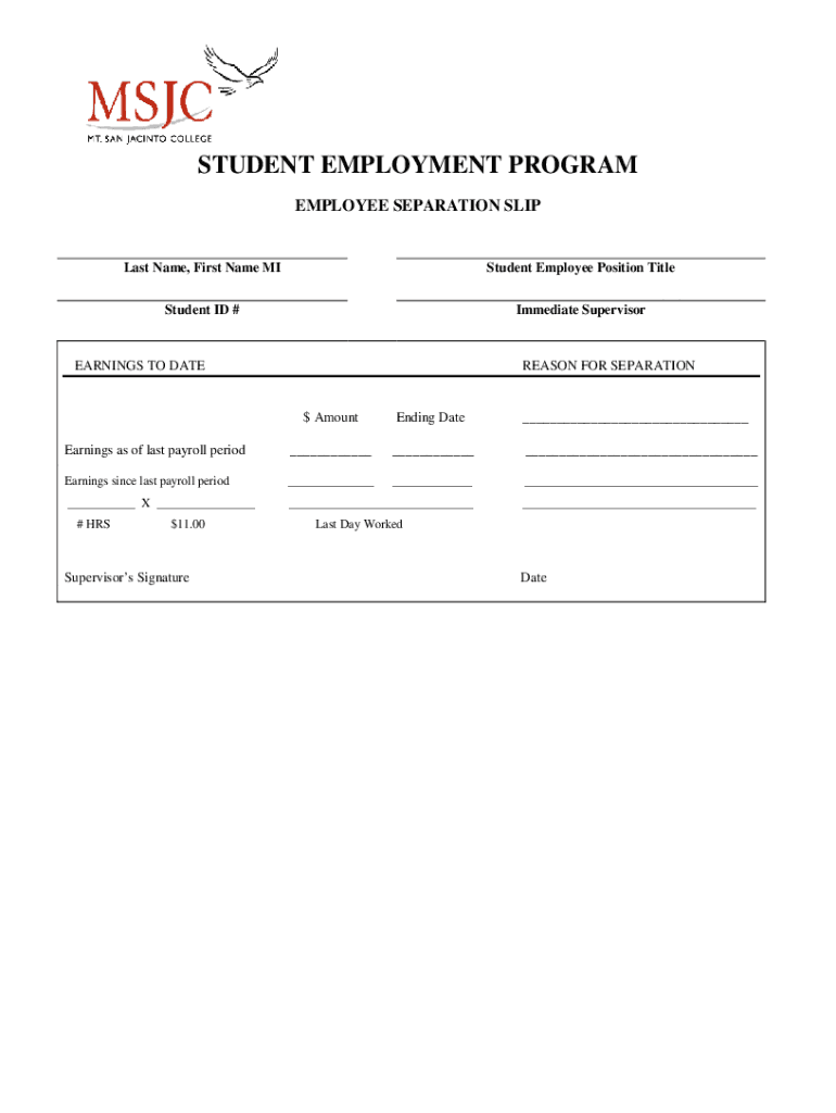 Remplissable En Ligne Student EmploymentCSU - California State ...