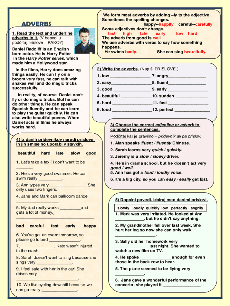 Fillable Online Forming adverbs from adjectivesEFUnited States Fax ...