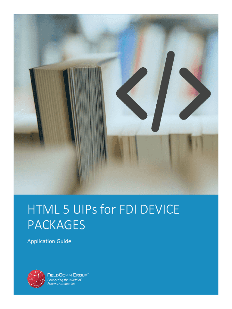 Fillable Online HTML5 UIP Application Guide (FCG AG10210) r.1.0.docx Fax Email Print - pdfFiller