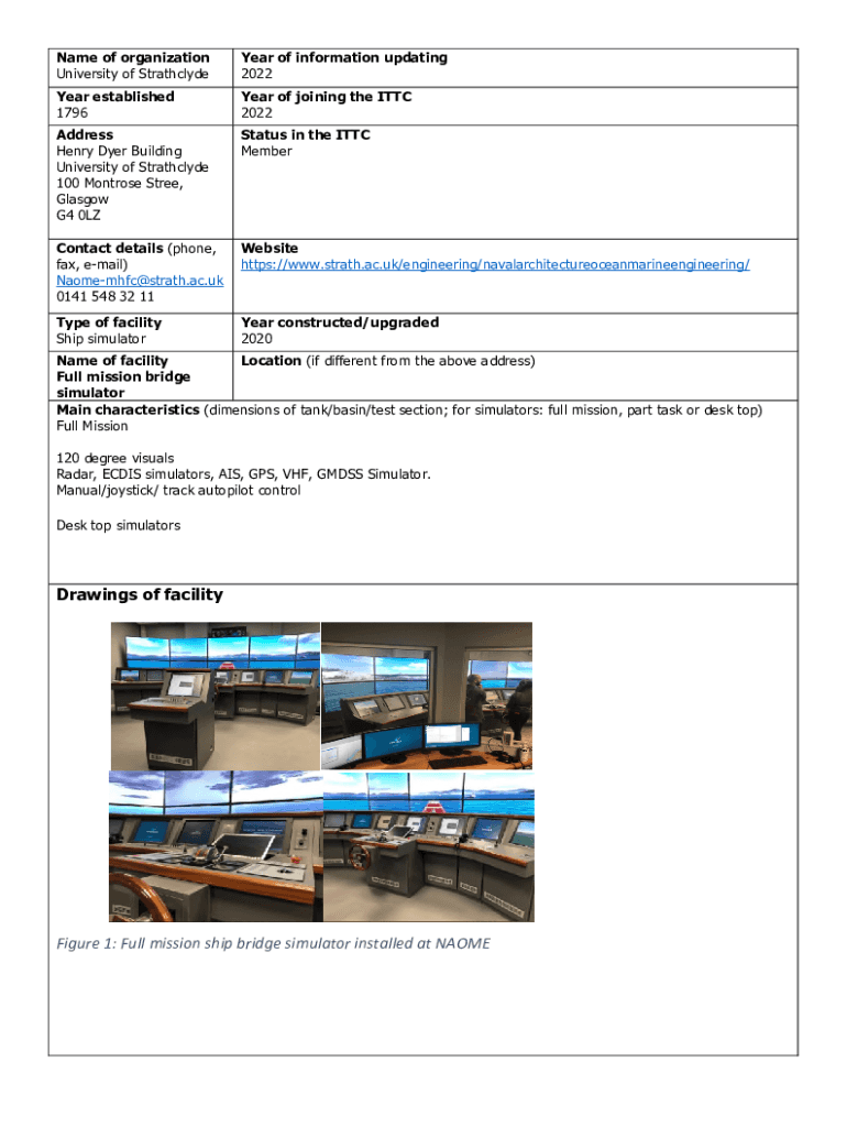 Fillable Online facilities-form bridge simulator Fax Email Print - pdfFiller