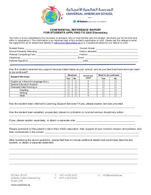 Fillable Online ES UAS Confidential Reference Report.docx Fax Email ...