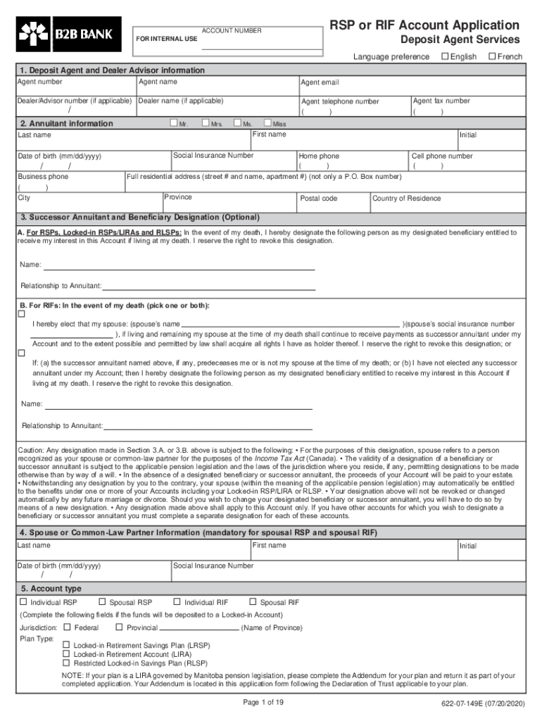 Fillable Online OPEN AND REGISTERED PLAN APPLICATION FORM Fax Email ...