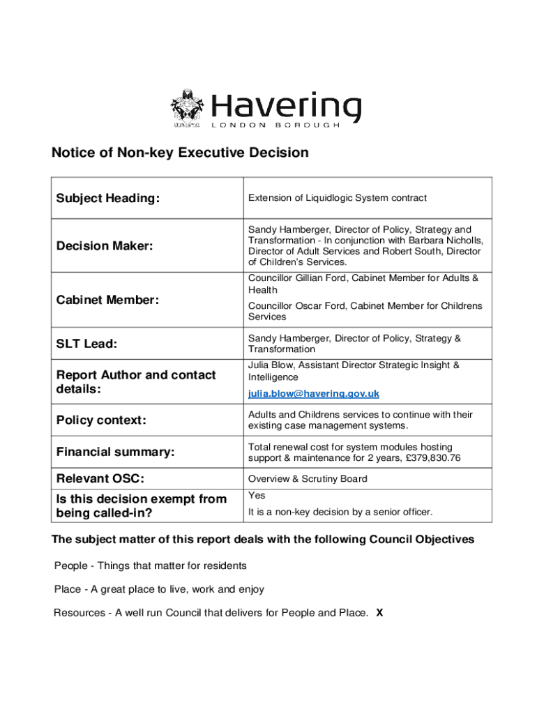 Fillable Online Extension of Liquidlogic System contract Fax Email Print - pdfFiller