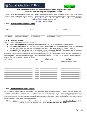 Fillable Online Guide to FAFSA Verification - Financial Aid Fax Email Print - pdfFiller