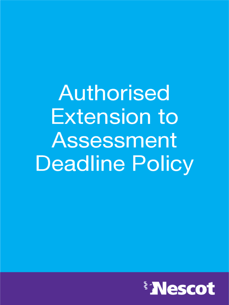 Fillable Online Time Limits and Extensions of Time Limits Policy - Gov ...