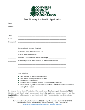 Fillable Online ewc wy Financial Aid Application ProcessChrist College ...