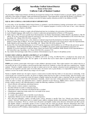 Fillable Online Snowflake Unified School District - Home of the Lobos - Uniform ... Fax Email ...