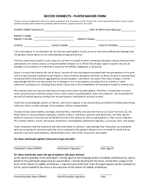 Fillable Online Club Expectations Signature Sheet - Synergy Soccer Club ...