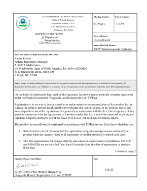 Fillable Online US EPA, Pesticide Product Label, MCW PROTHIOCONAZOLE ...